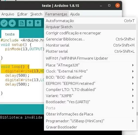 O melhor bootloader no Atmega328PB